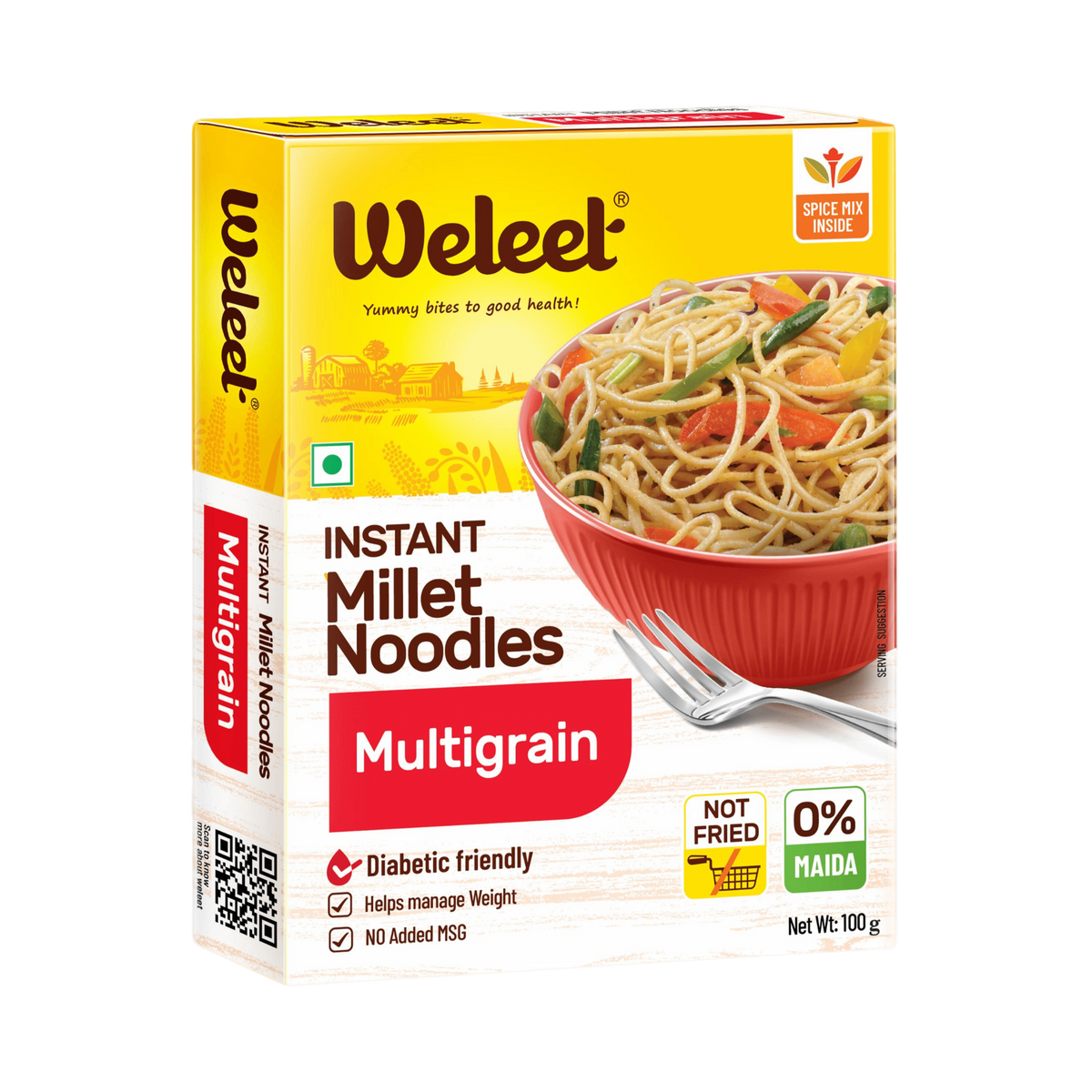 WELEET Assorted Millet Noodles - Pack of 2- High Fiber -Not Fried – Nourify